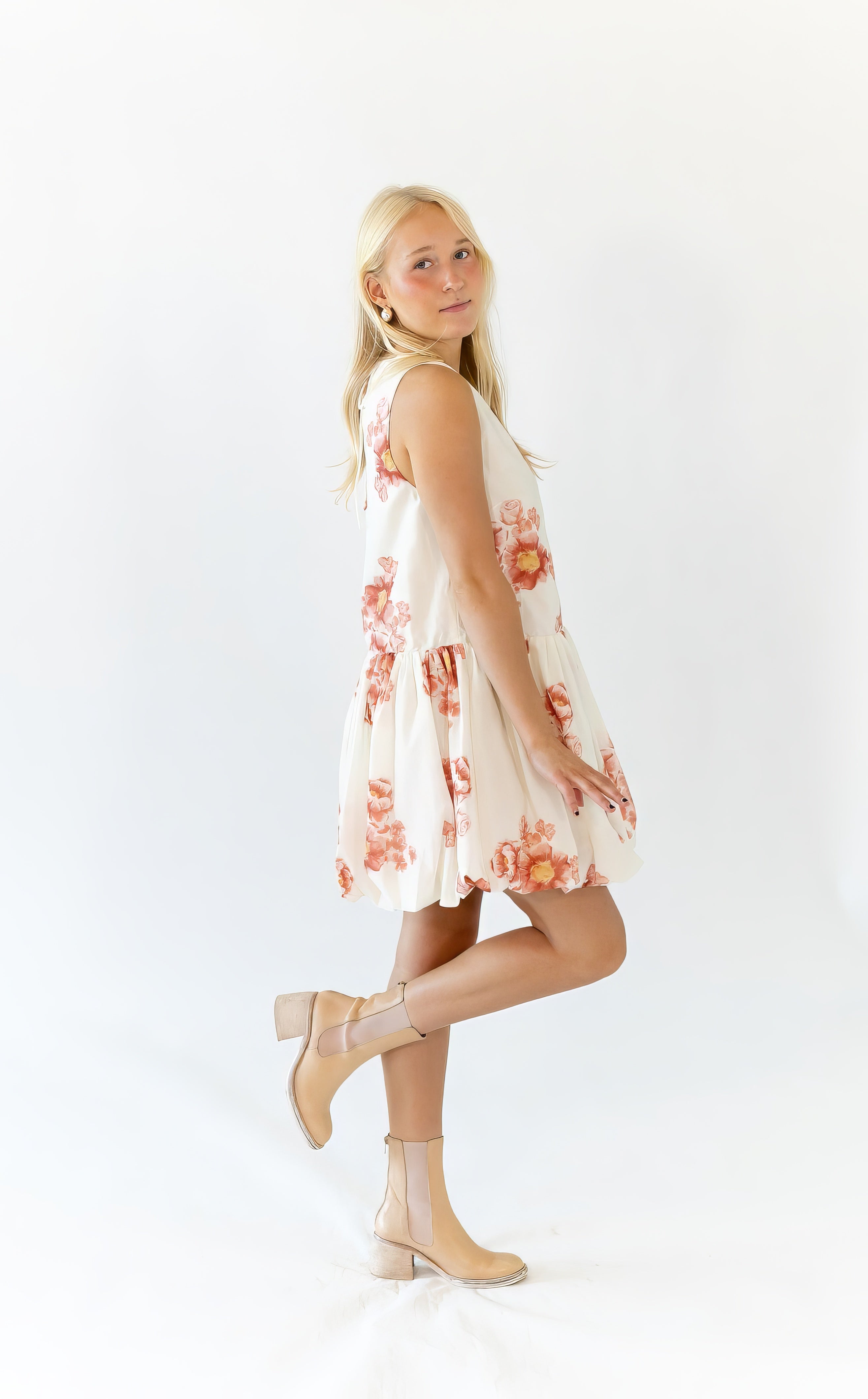 Fielding Bubble Skirt Floral Dress – Twirl Boutique